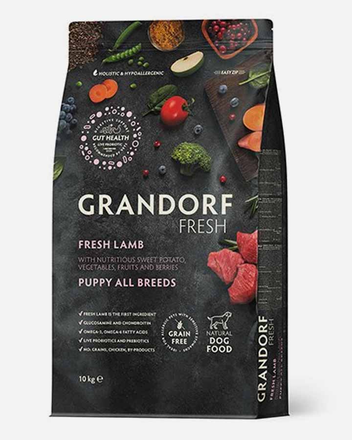 Grandorf Fresh Puppy All Breeds - Fresh Lamb & Grain Free - 10kg ...